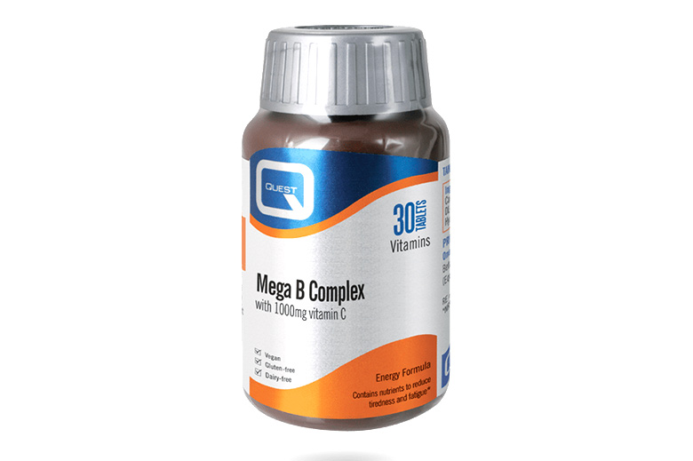 Quest Mega B Complex 1000mg with Vitamin C 30's - Karyo Health